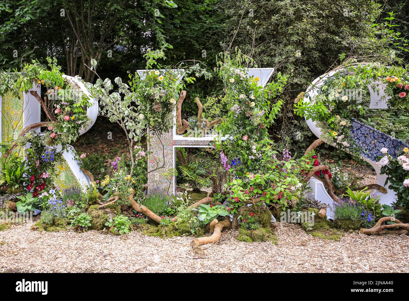 RHS - Royal Horticultural Society decorated letters and iconic sign ...