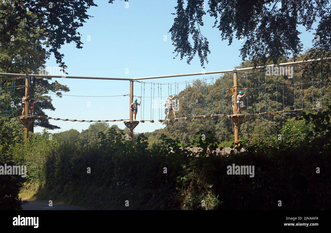 High ropes hi-res stock photography and images - Alamy