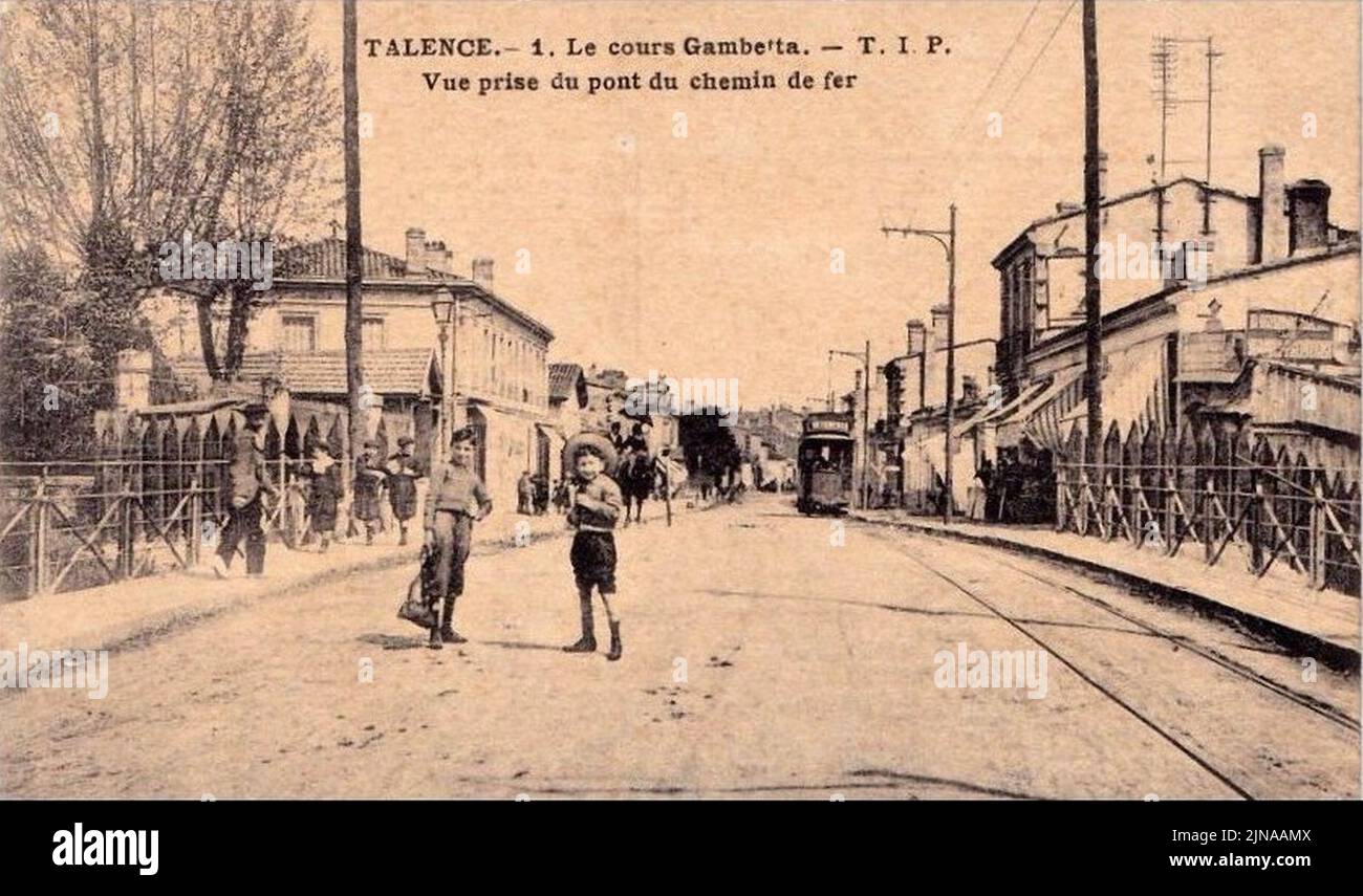 Talence - cours Gambetta 4 Stock Photo - Alamy