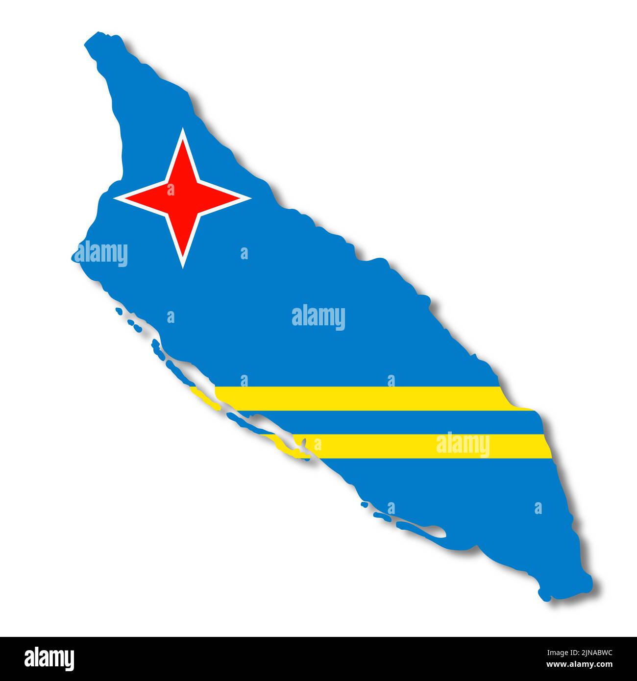 Map of aruba hi-res stock photography and images - Alamy