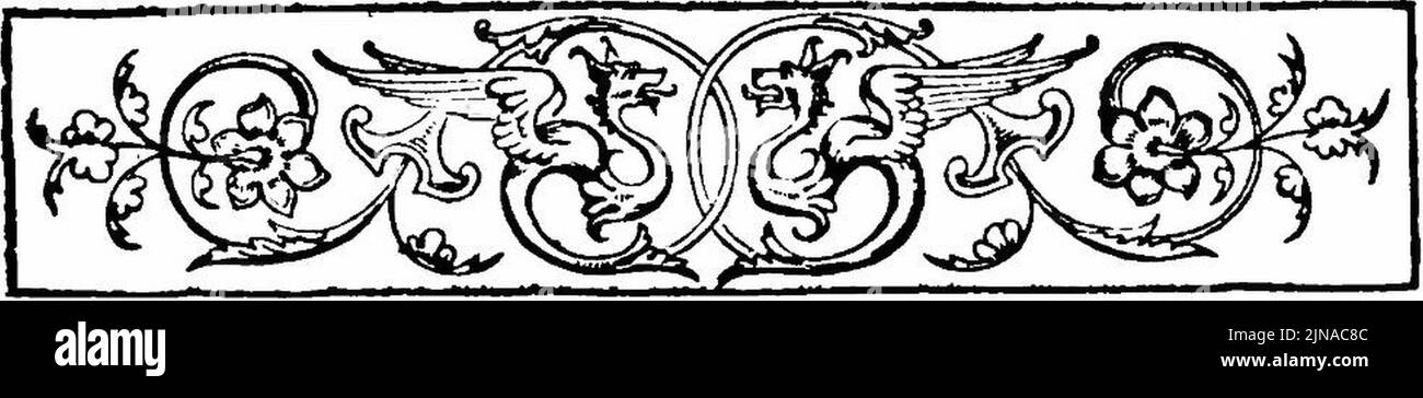 Tales of Old Lusitania - chapter 1 headpiece Stock Photo - Alamy