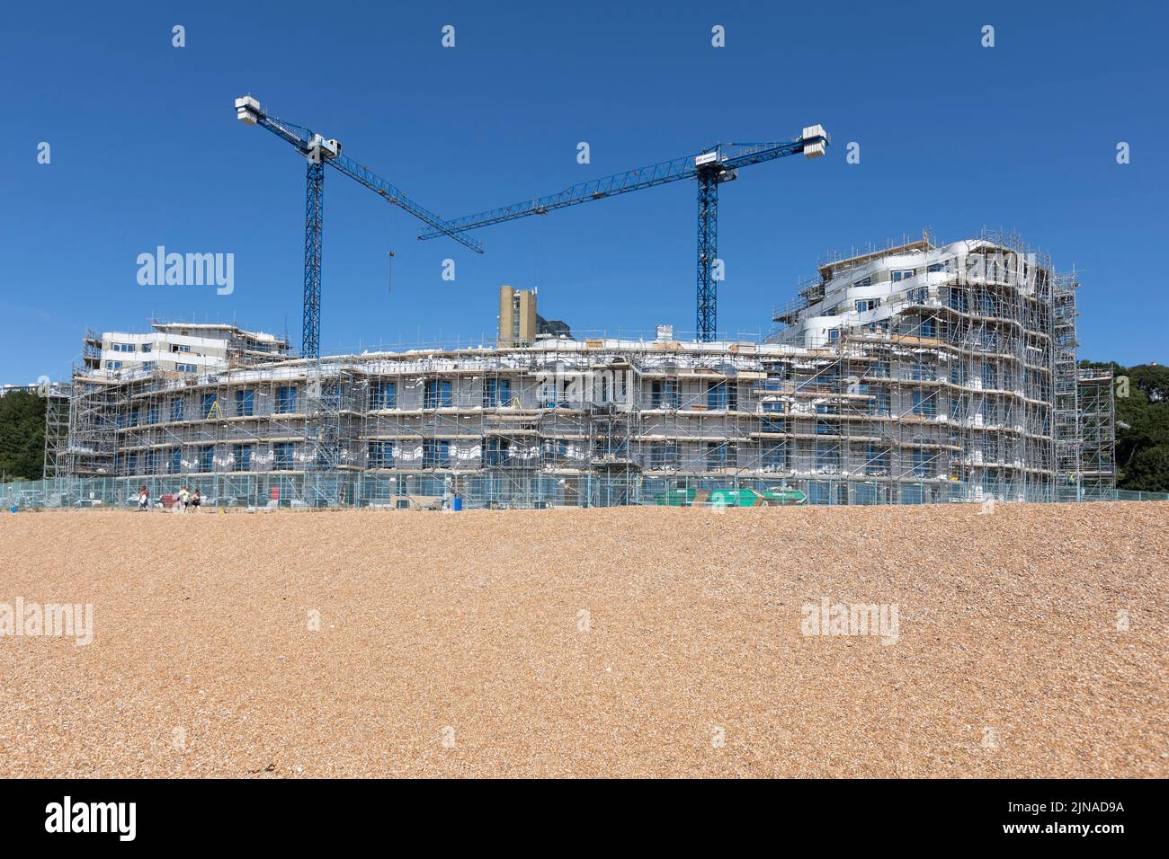 Construction in progress at Folkestone’s Shoreline seafront development ...