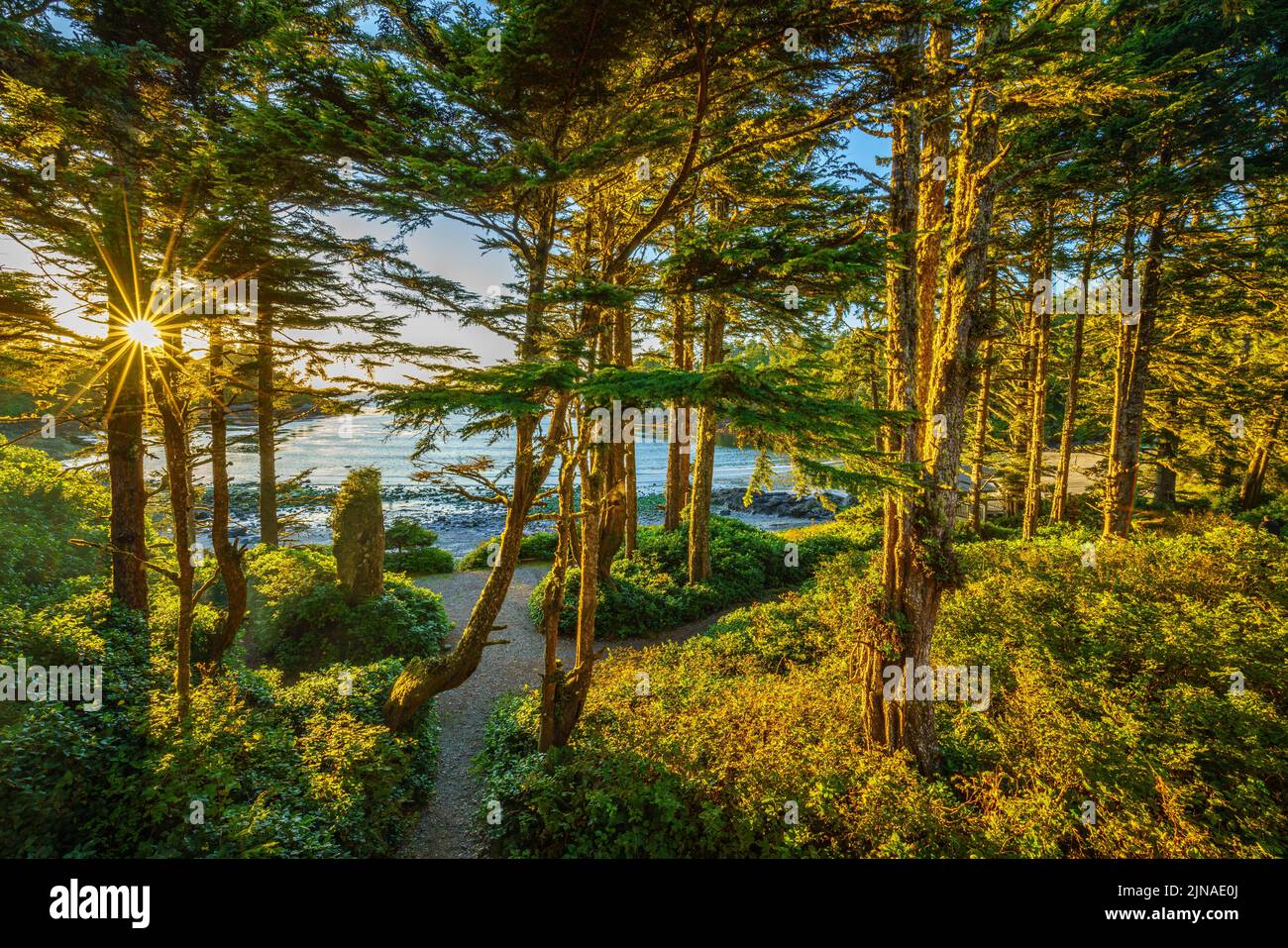 Terrace Beach Sunset Stock Photo - Alamy