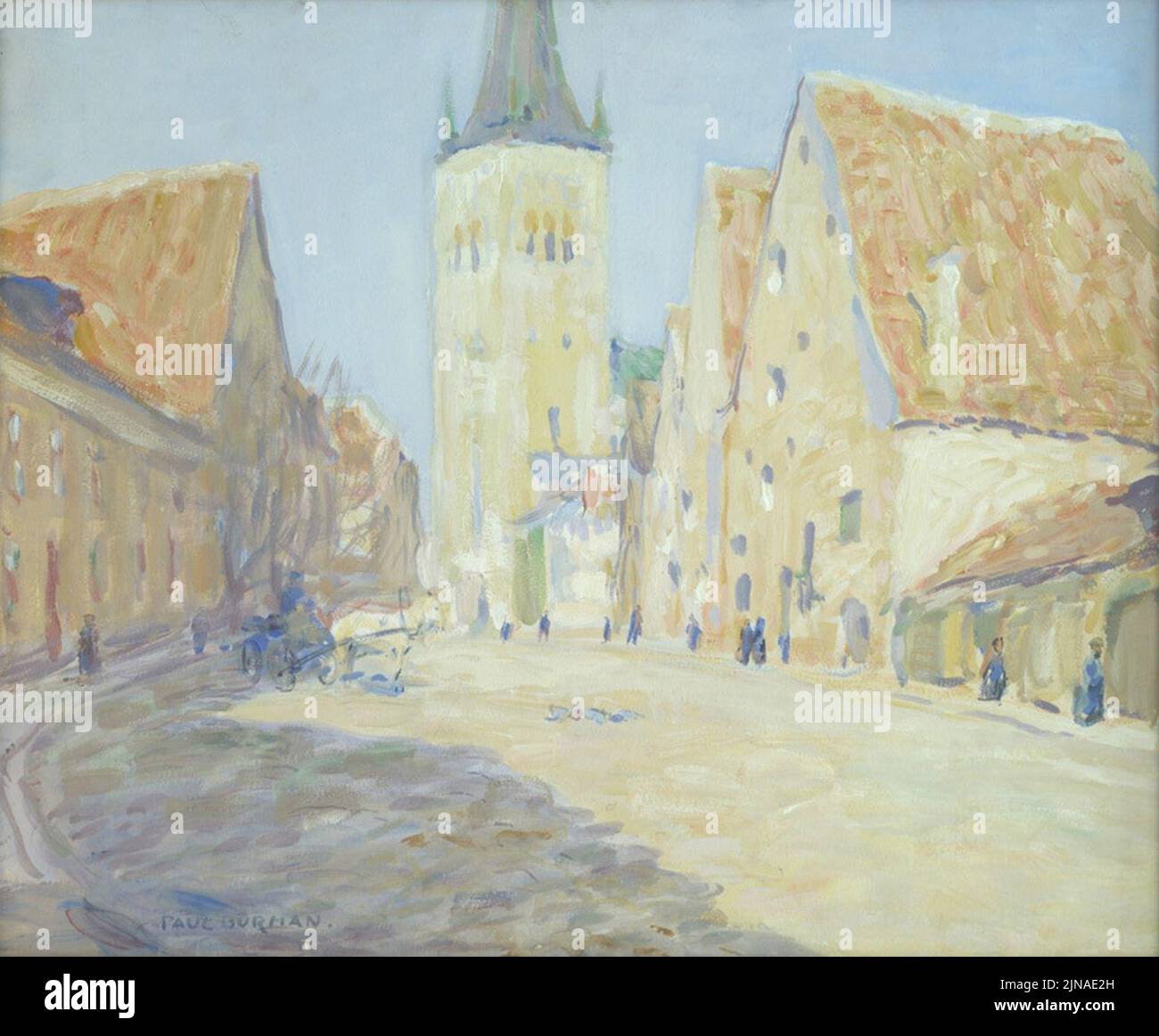 Tallinna vaade, Paul Burman Stock Photo - Alamy