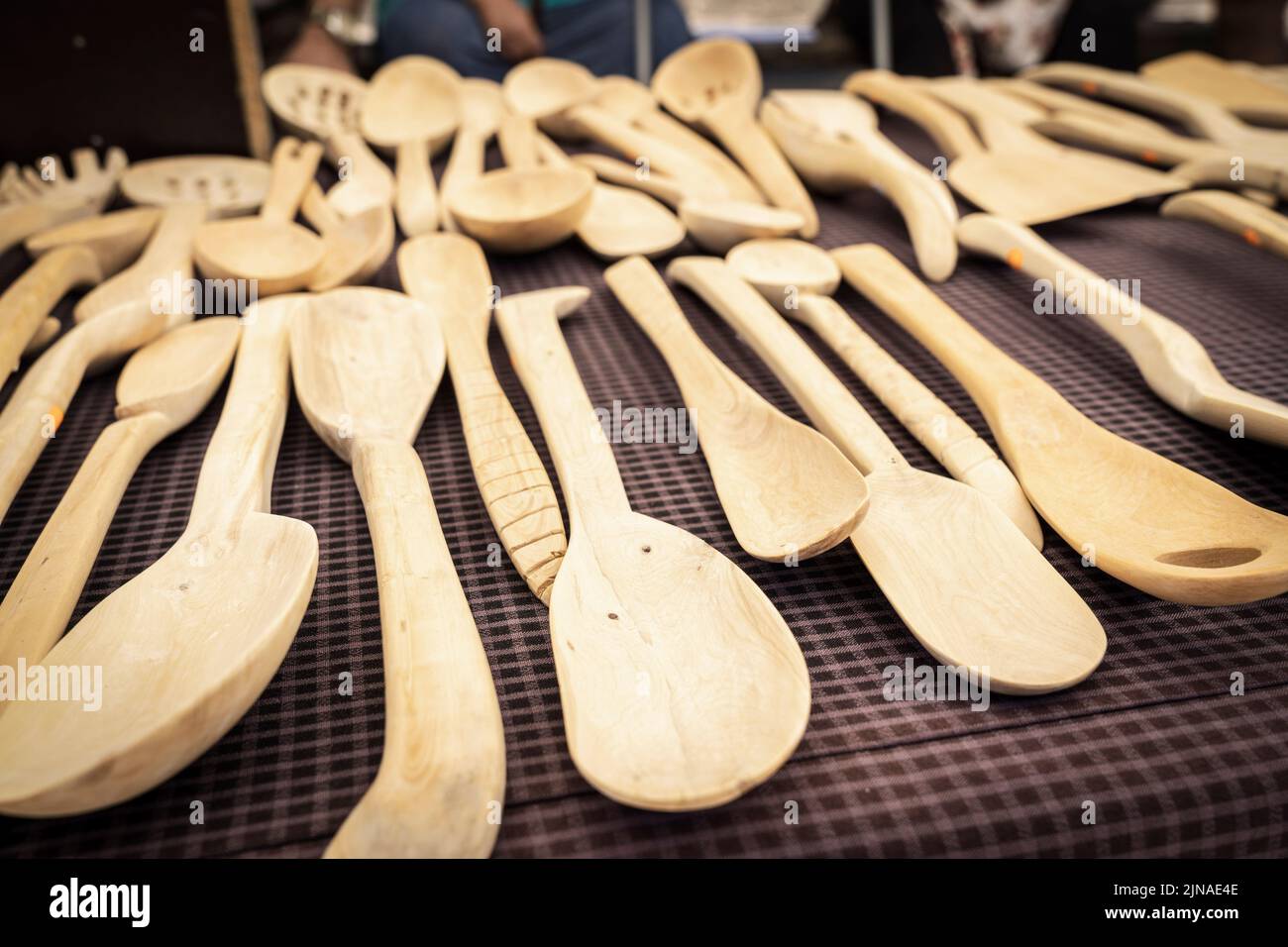 handmade wooden spoons and cutlery, Maçaners, Bergueda, Catalonia ...
