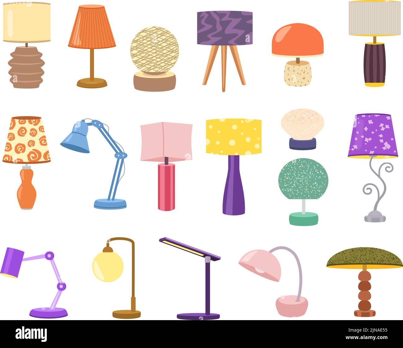 Desk lamp cartoon hi-res stock photography and images - Alamy
