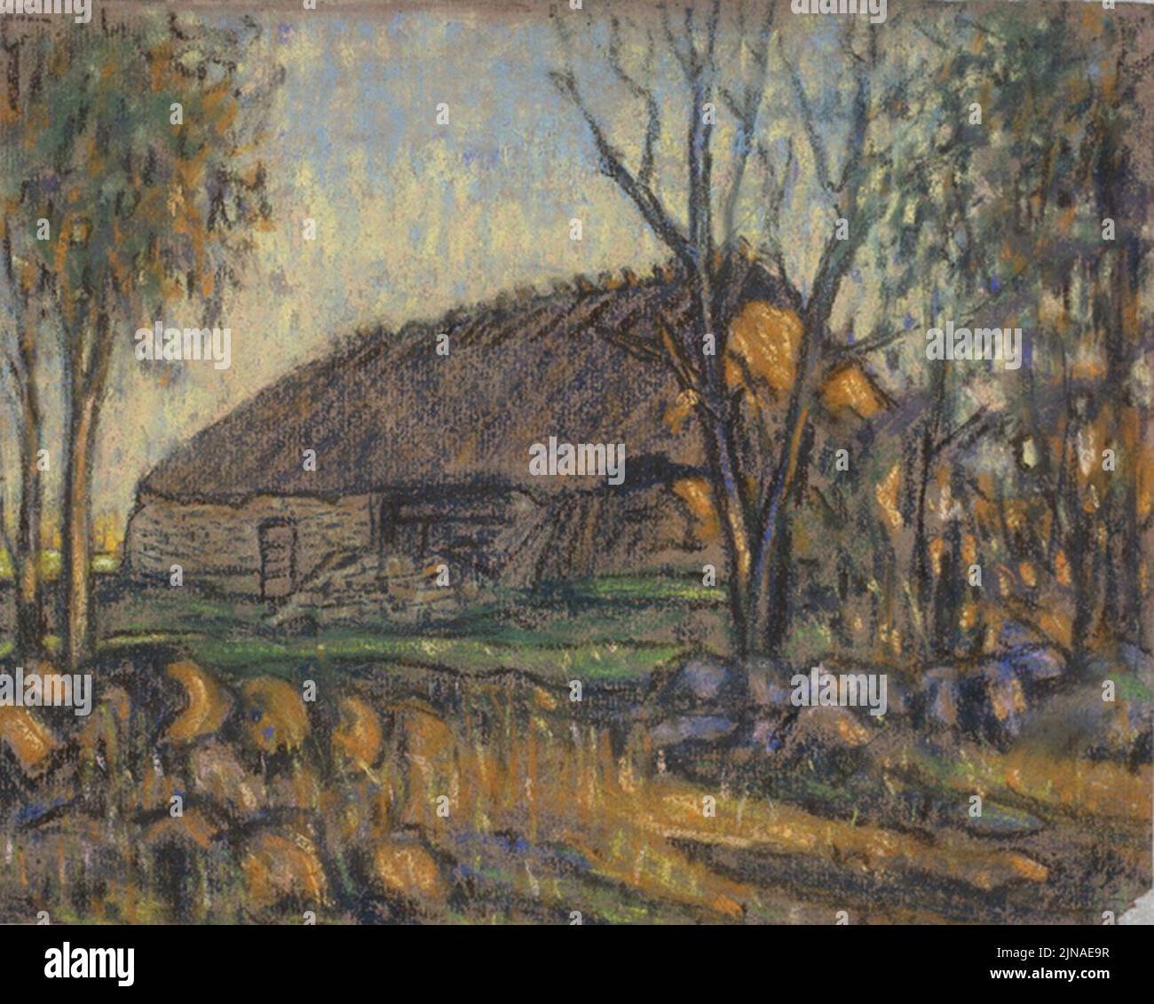 Talumaja (Suitsutare Taeblast), Ants Laikmaa Stock Photo - Alamy