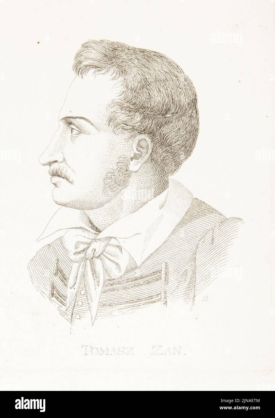 Tamaš Zan. Тамаш Зан (A. Tepplar, 1839 Stock Photo - Alamy