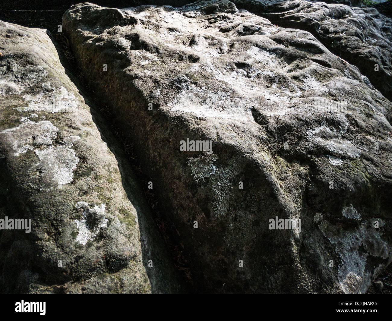 Texture of ancient stone blocks of ancient buildings made of natural ...