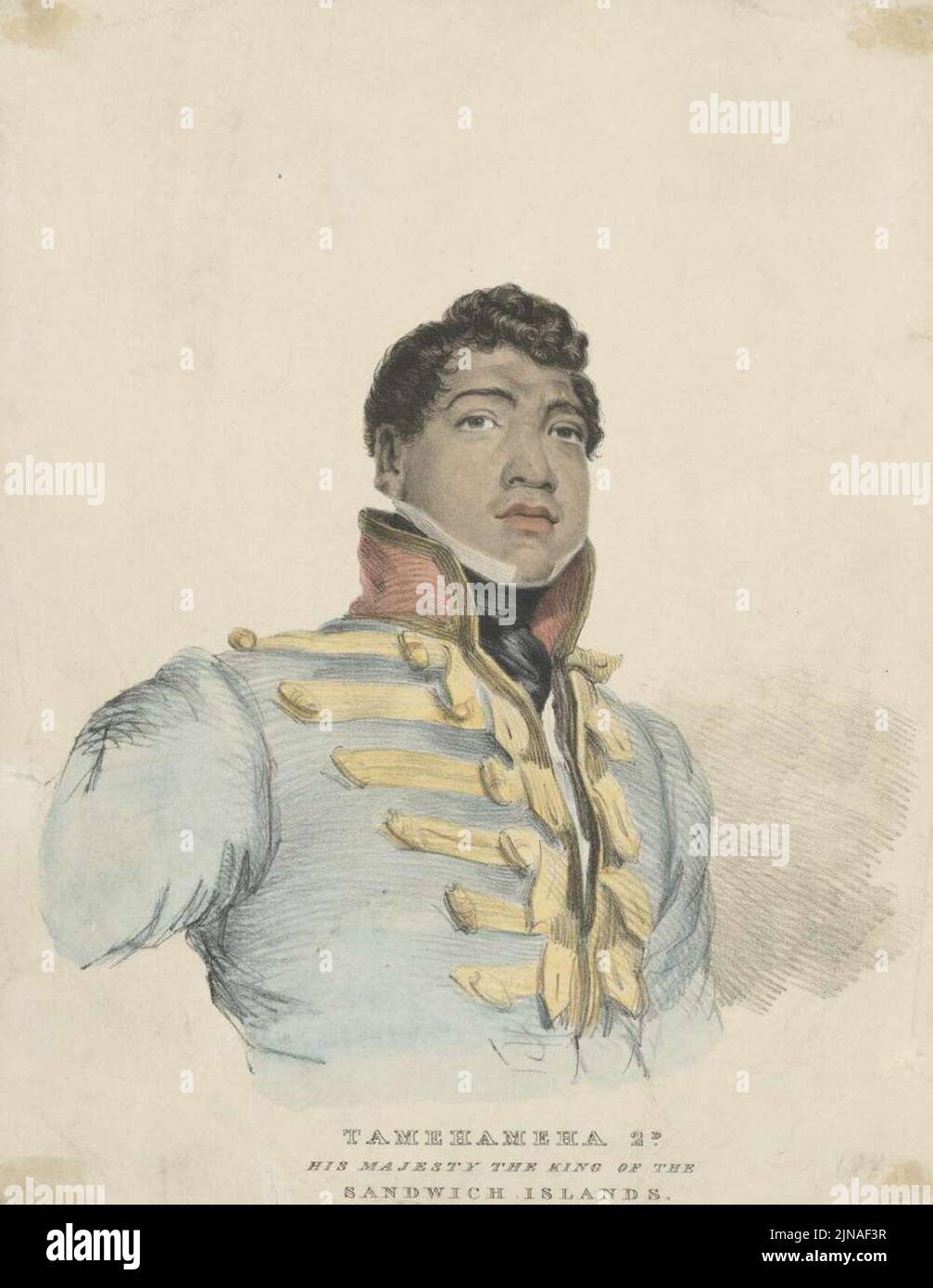 Tamehameha 2d, His Majesty the King of the Sandwich Islands, drawn on ...