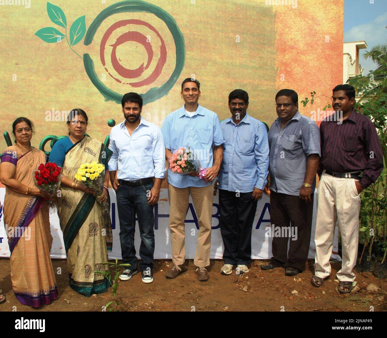 Tamil actor & UN Habitat Youth Envoy Vikram with Information Officer ...