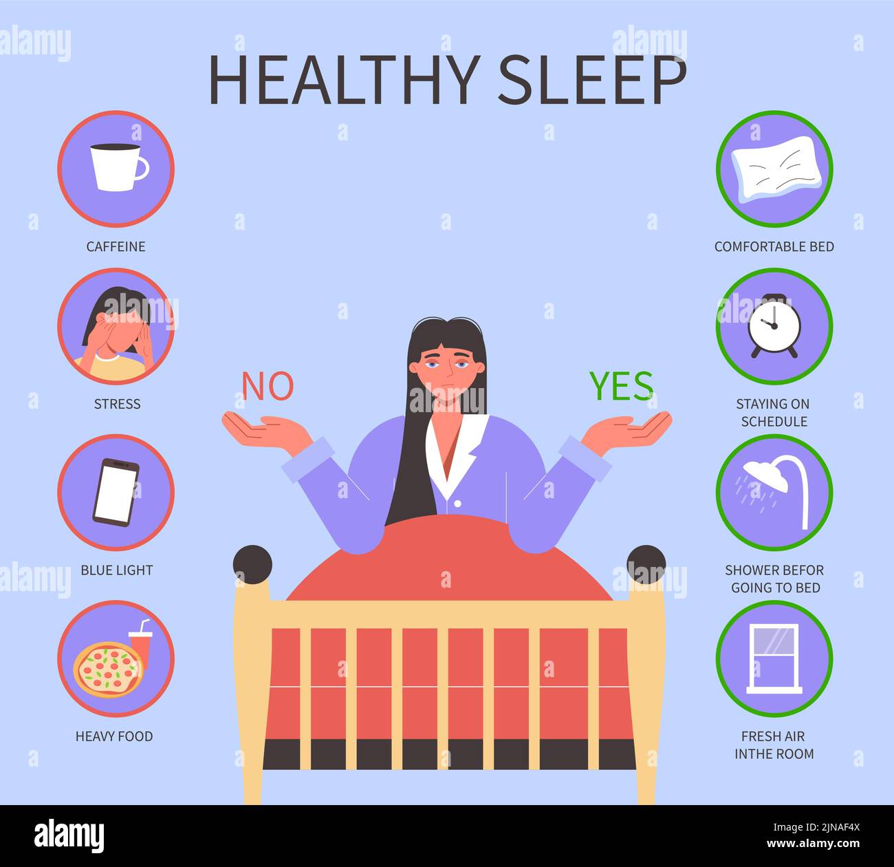 Tips For Healthy Sleep Good Sleep Rules Or Recommendations Causes Of