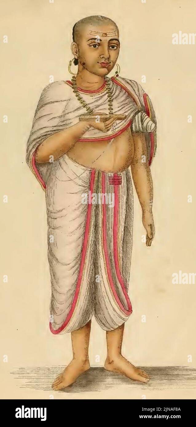 Tamil Smartha Brahman Stock Photo - Alamy