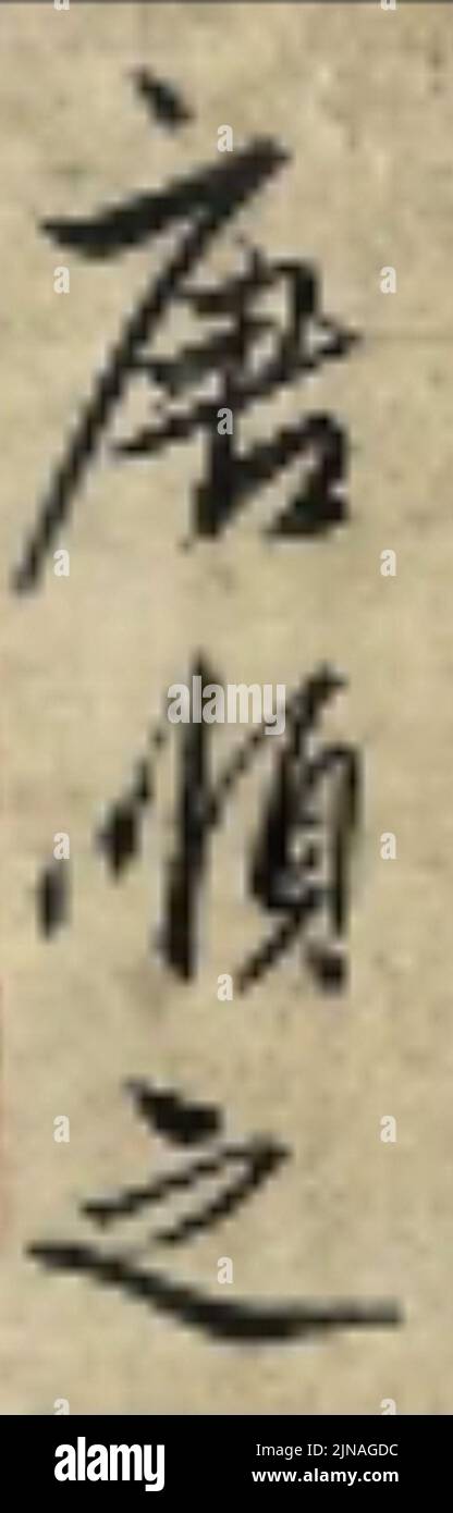 Tang Shunzhi signature Stock Photo - Alamy