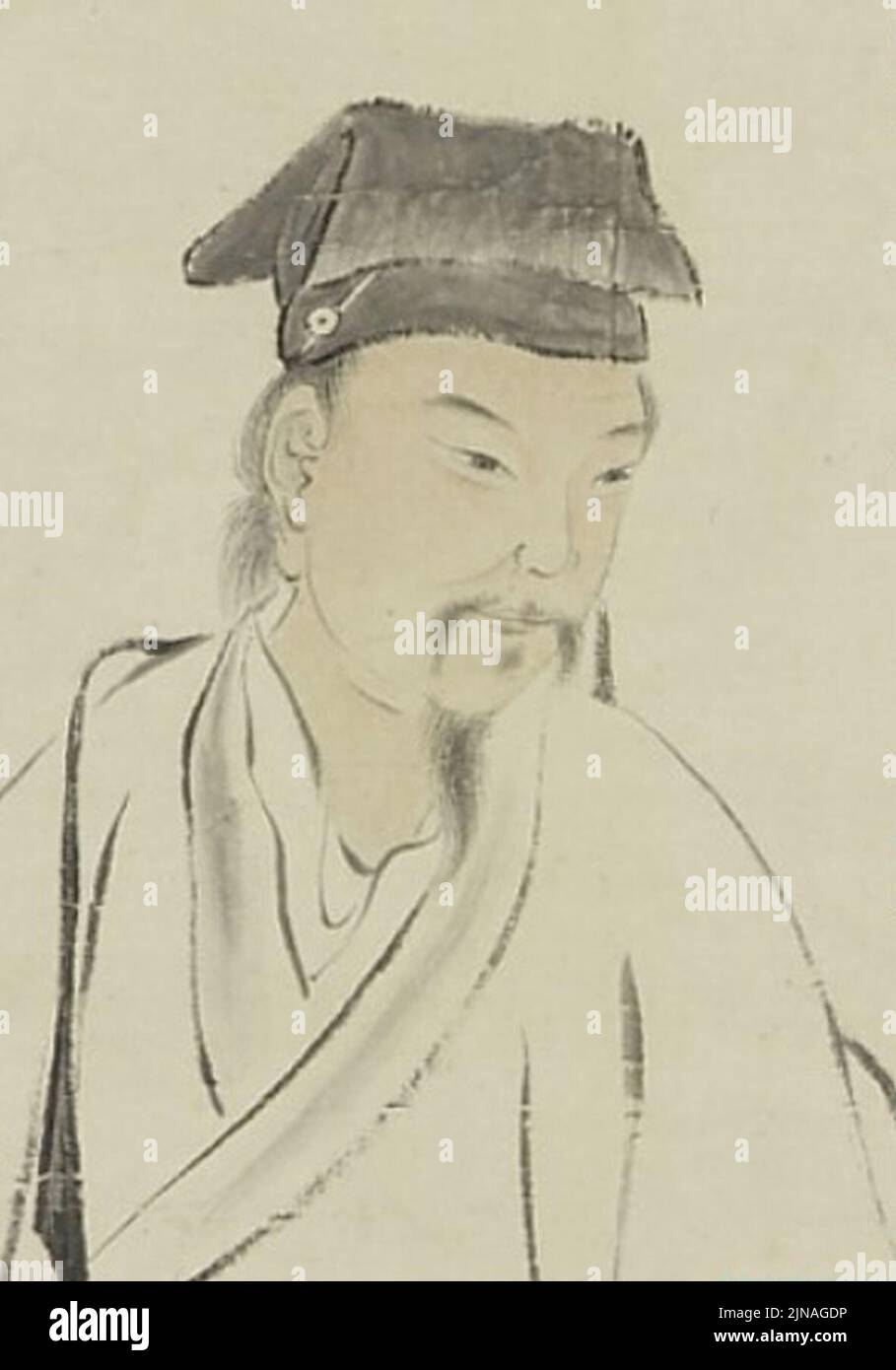 Tang Yin Portrait Detail Stock Photo - Alamy