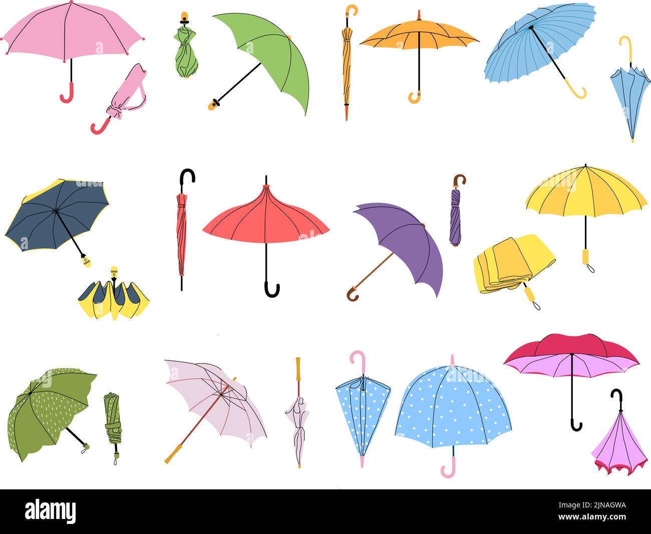 Folded parasol hi-res stock photography and images - Alamy