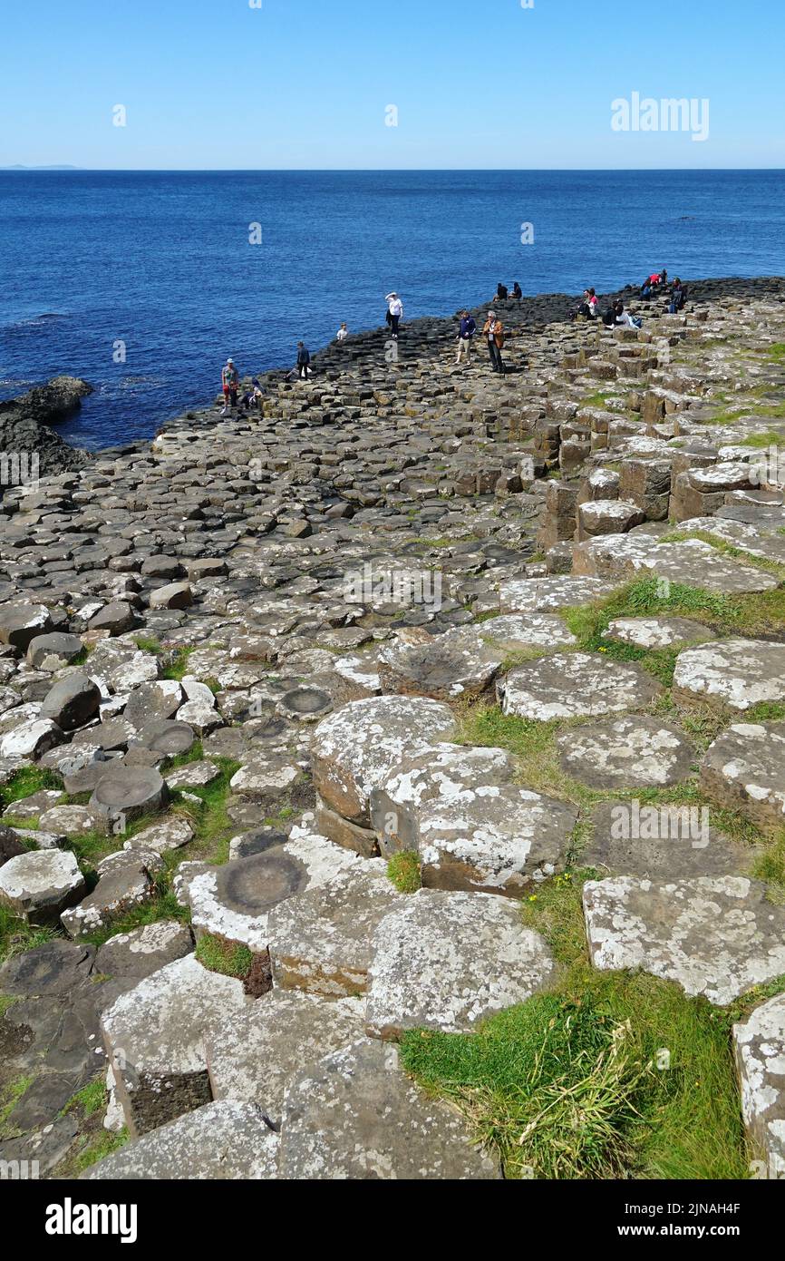 Giant's Causeway, basalt columns, national nature reserve, County ...