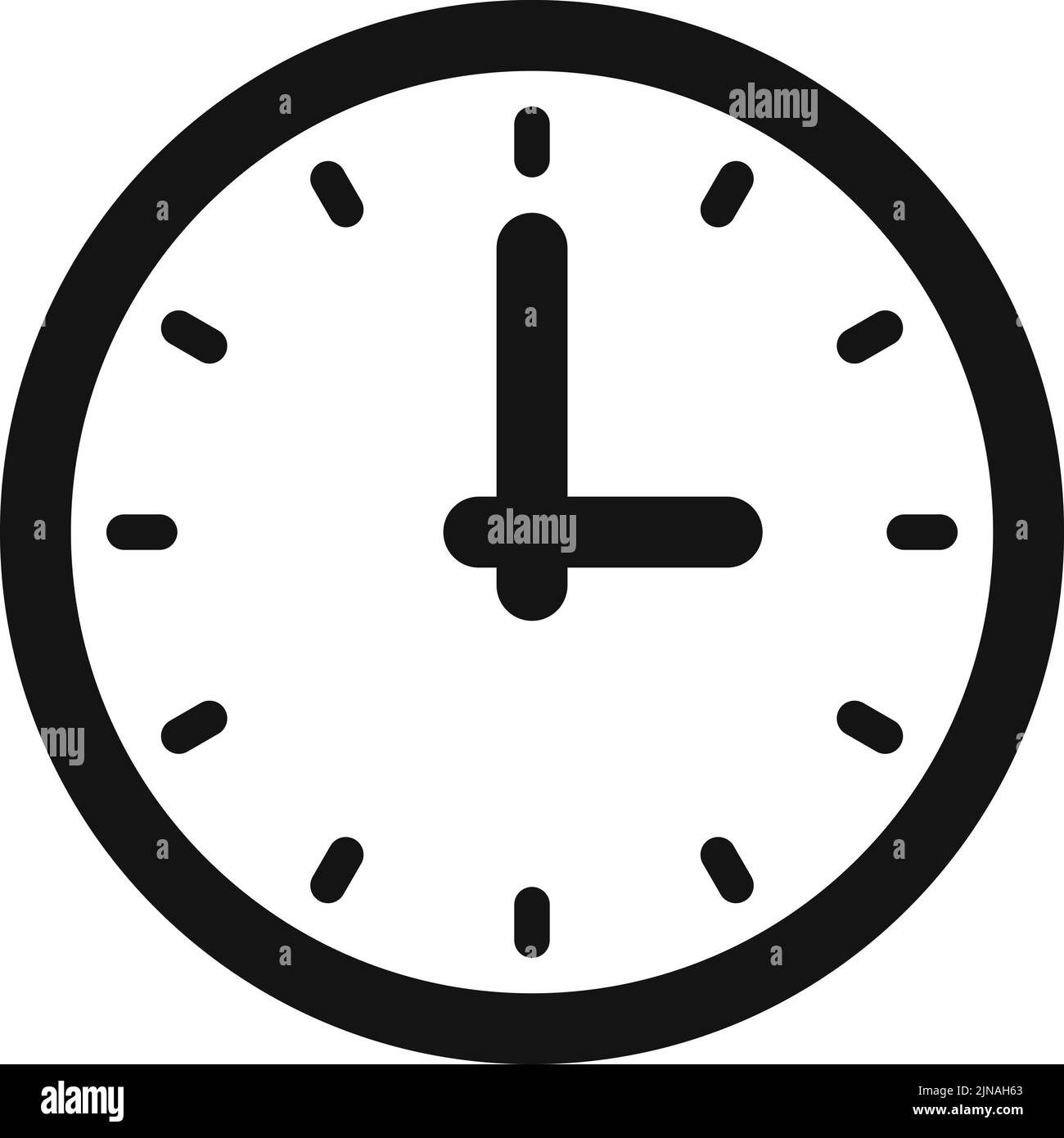Wall clock icon. Time symbol. Interior furniture Stock Vector Image ...
