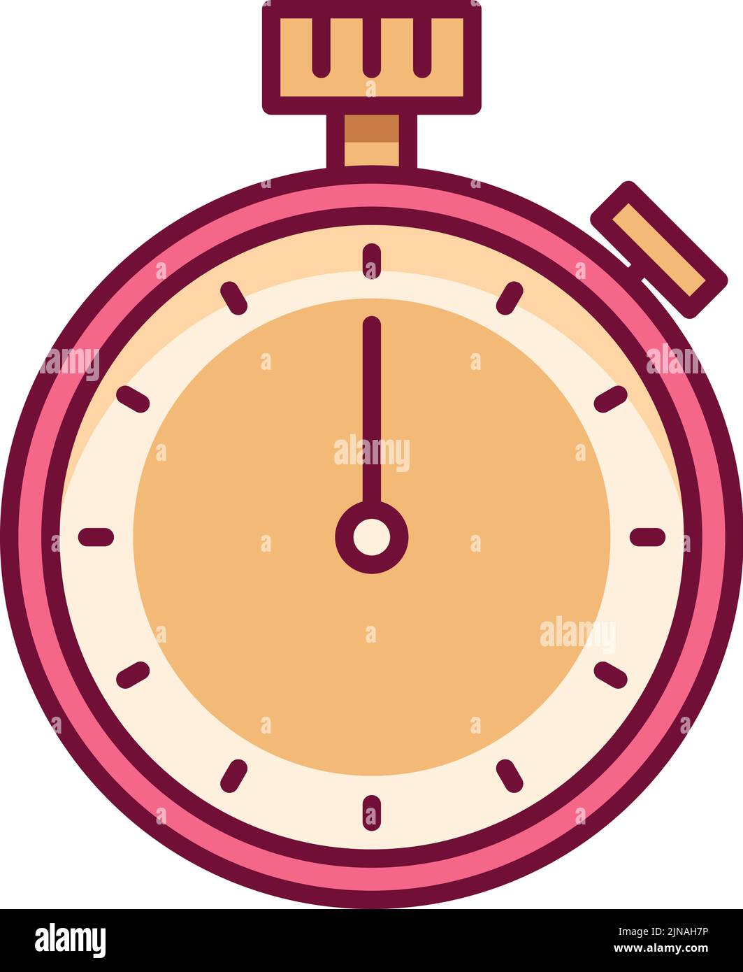 Stopwatch Color Icon Timer Symbol Countdown Clock Stock Vector Image
