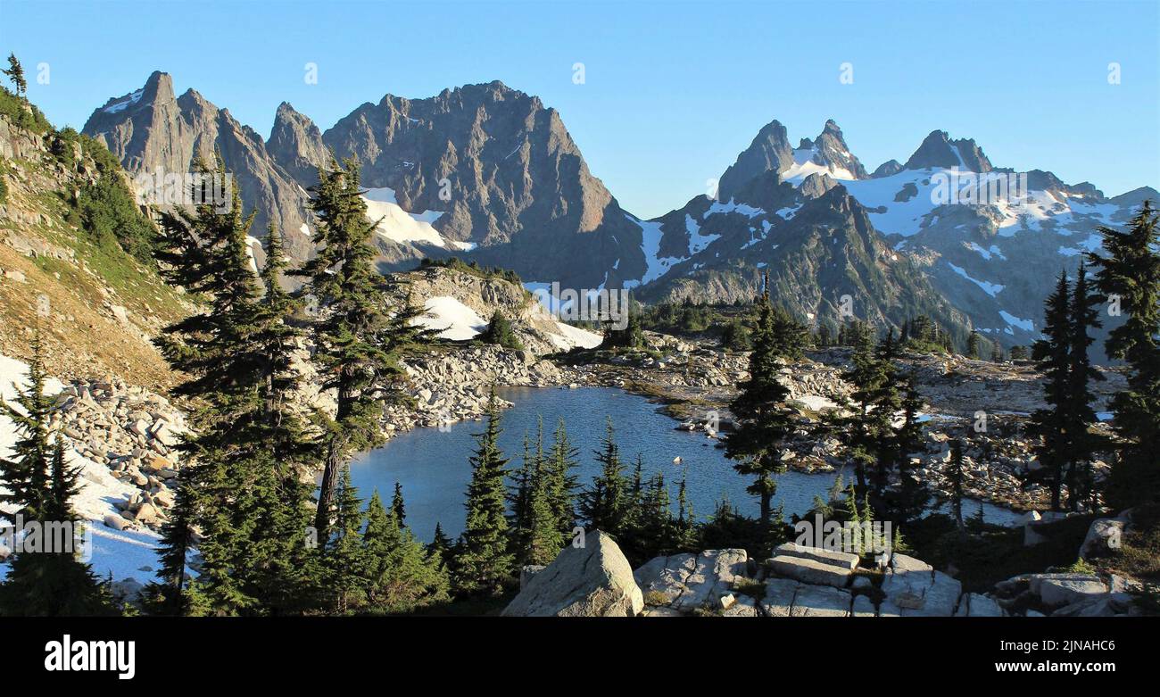 Tank Lakes, Alpine Lakes Wilderness Stock Photo - Alamy