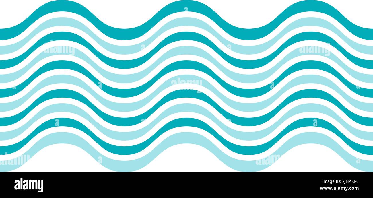 Line waves pattern. Blue sea water surface Stock Vector Image & Art - Alamy
