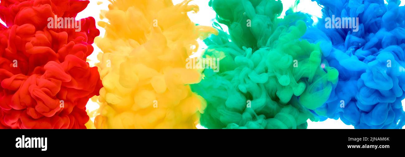 close up of paint in water Stock Photo - Alamy