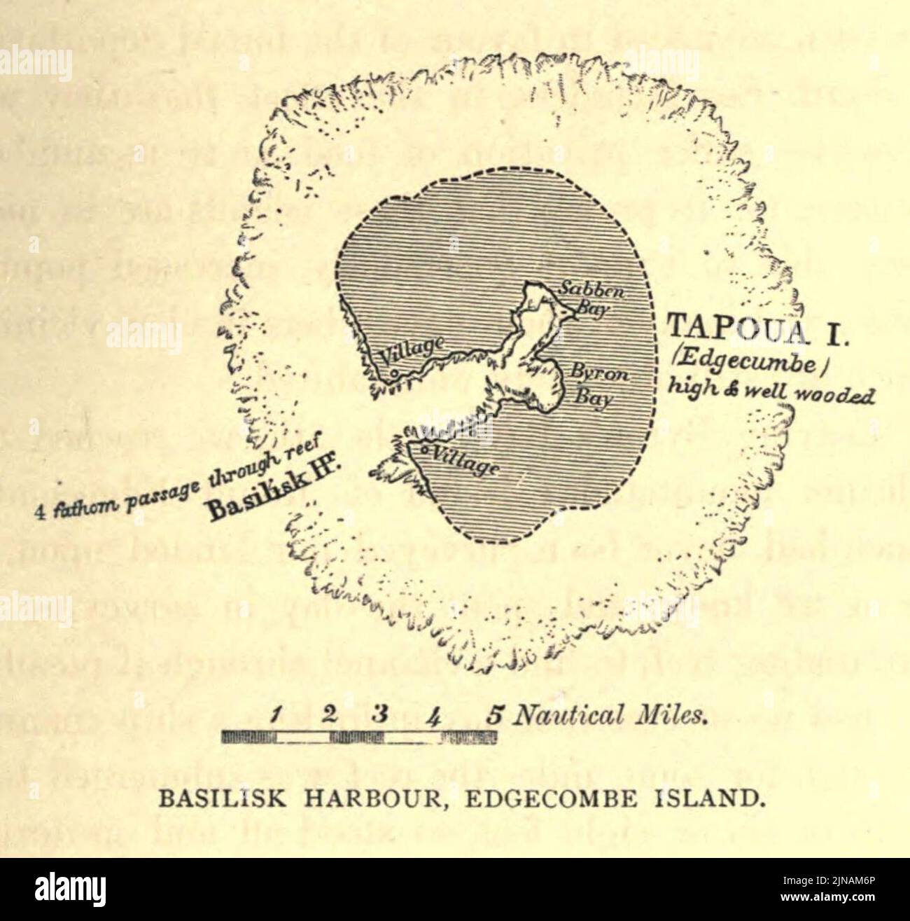 Tapoua Utupua 1876 map Stock Photo - Alamy