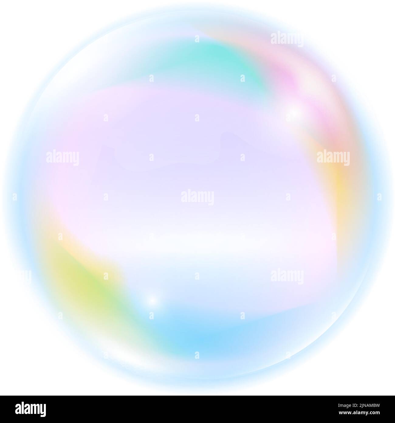 Rainbow color underwater bubble. Realistic water foam Stock Vector ...