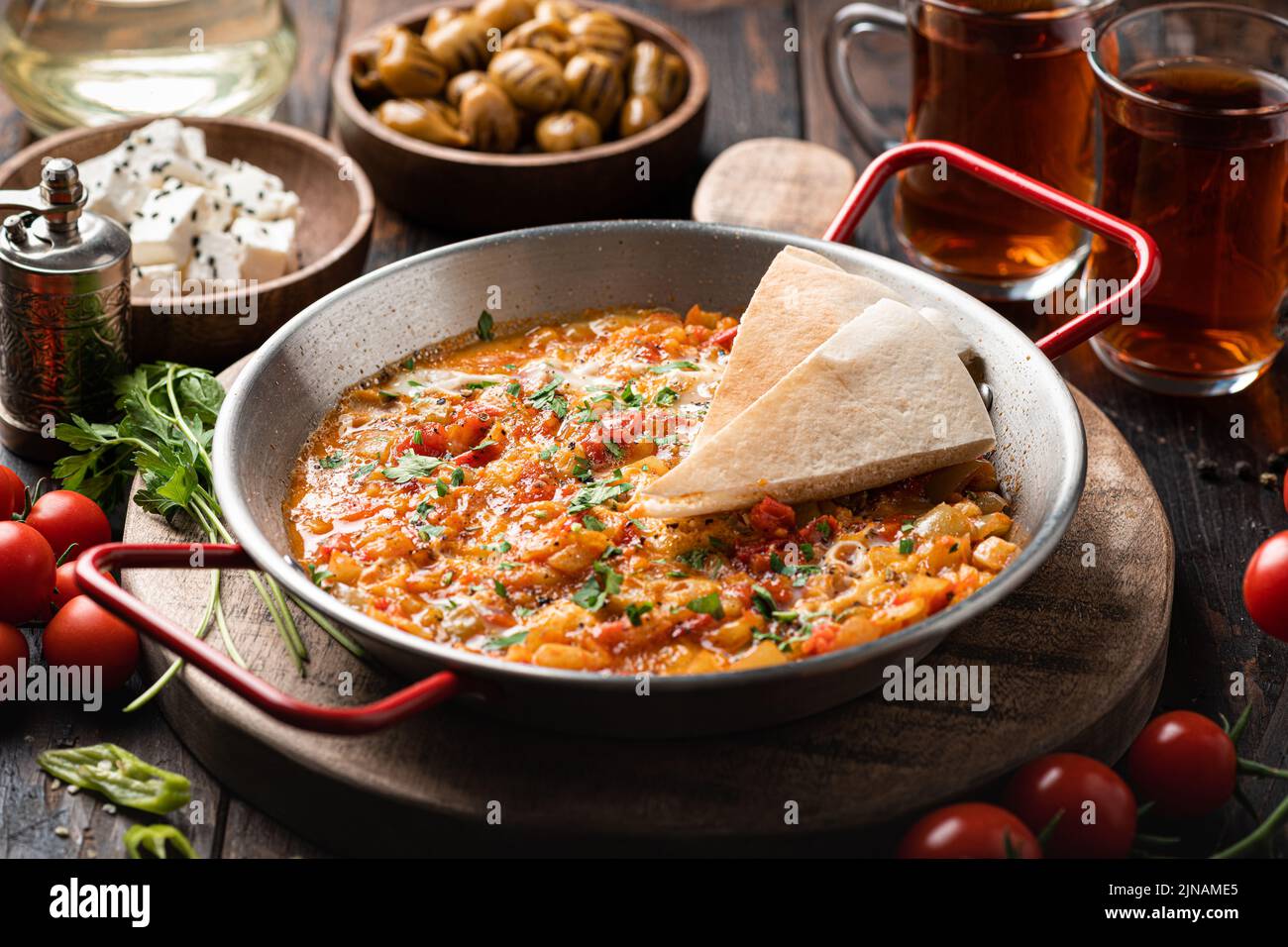 Menemen, Turkish traditional dish Stock Photo - Alamy