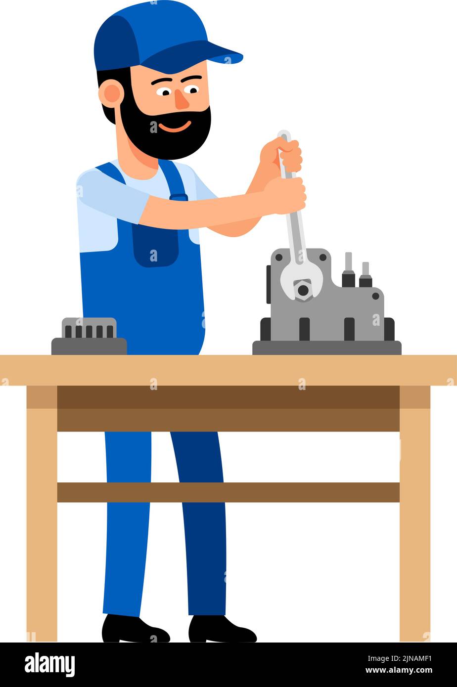 Mechanic shop car Cut Out Stock Images & Pictures - Alamy