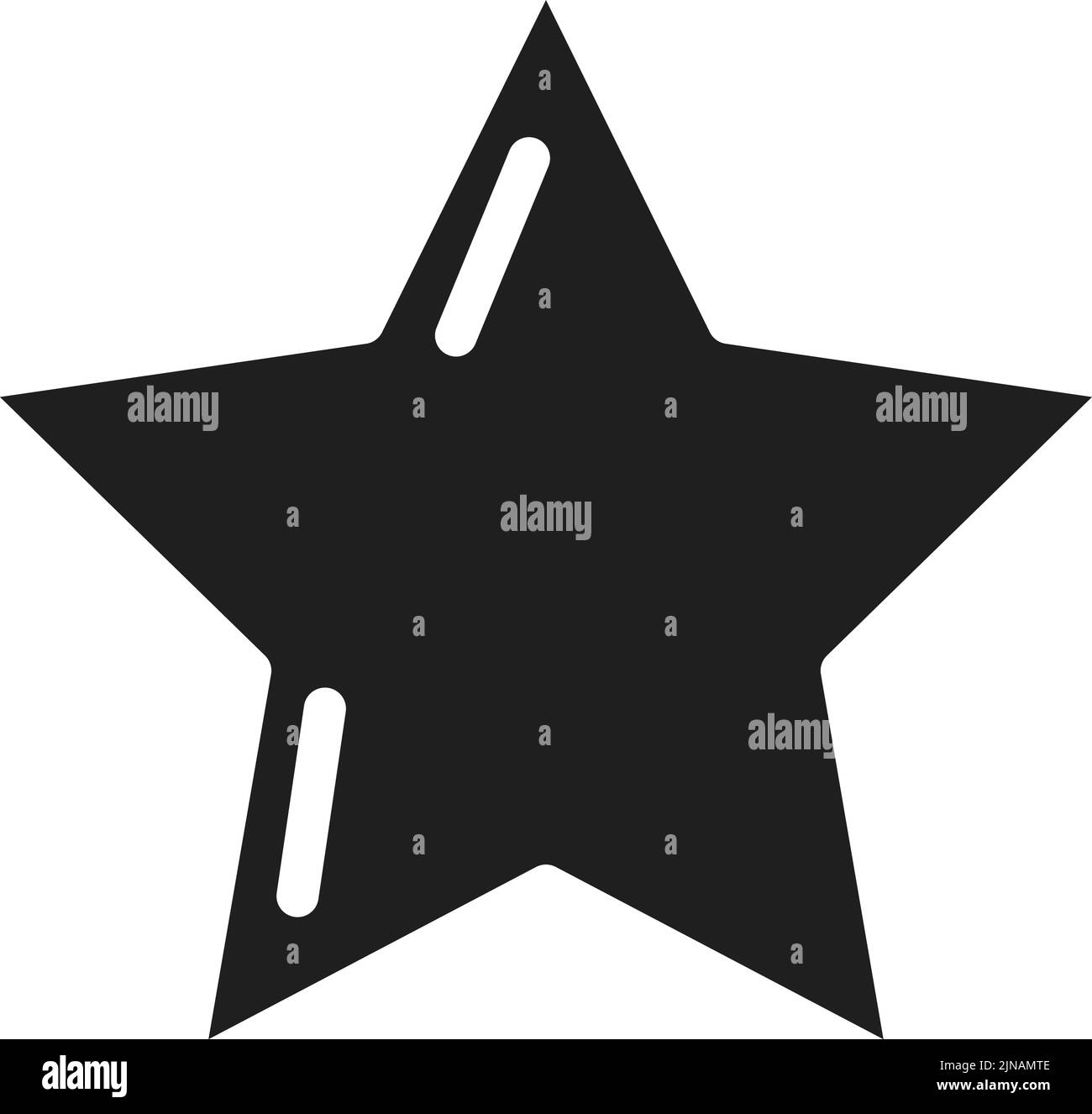 Flat star illustration Black and White Stock Photos & Images - Alamy