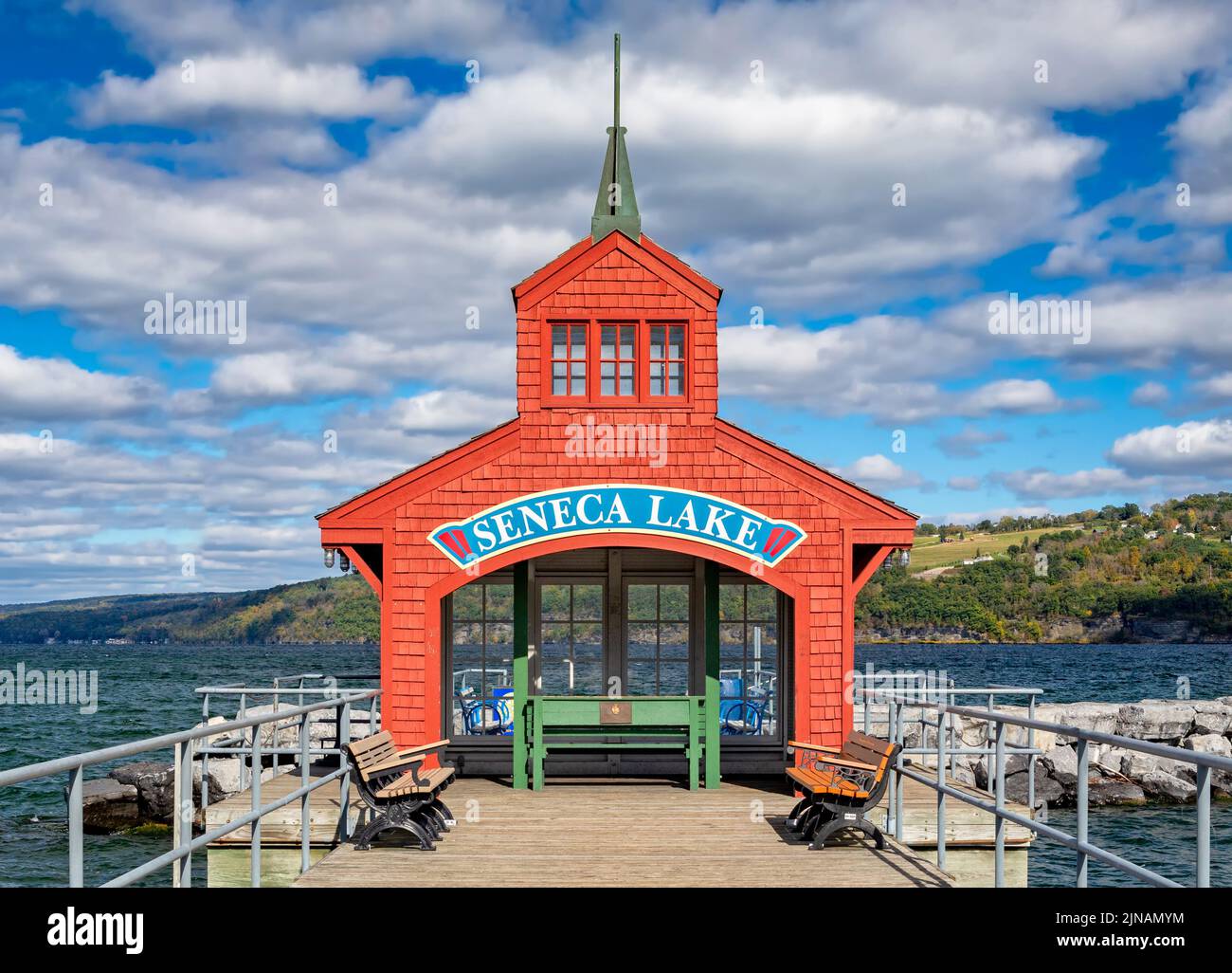 Seneca Lake is the largest of the glacial Finger Lakes of the U.S ...