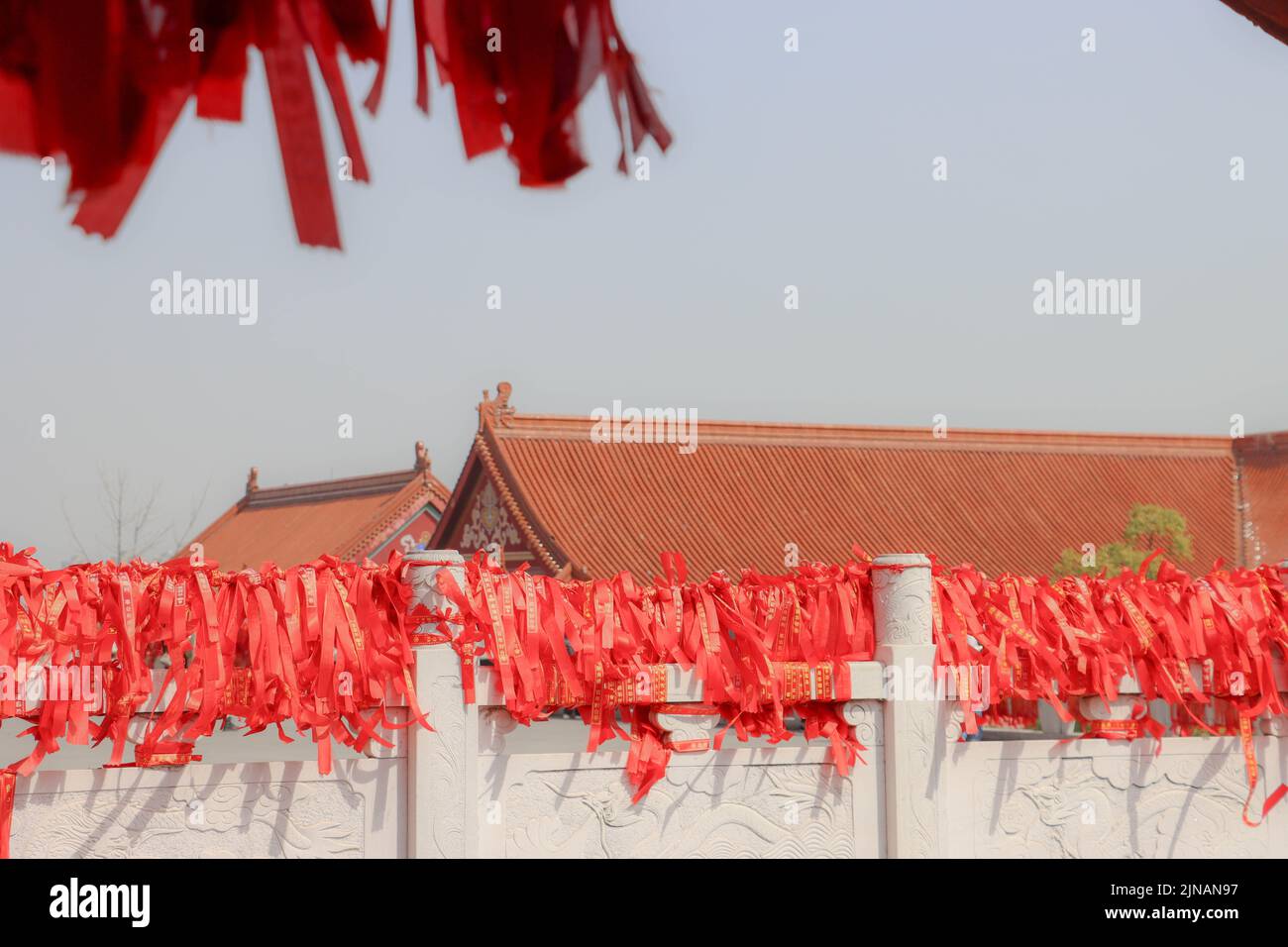 The Forbidden City in Beijing, China decorated with hundreds of red ...