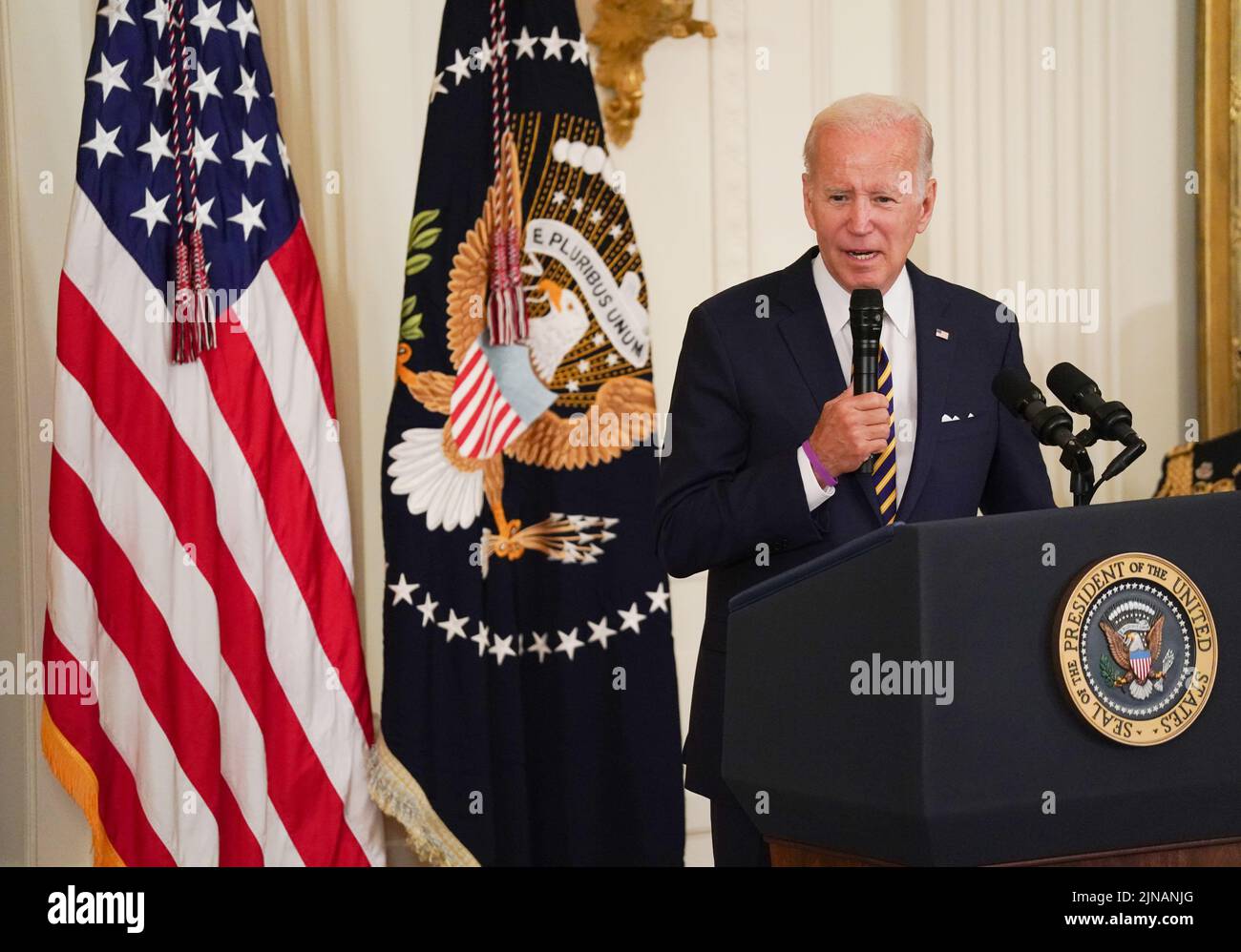 United States President Joe Biden speaks prior to his signing the ...