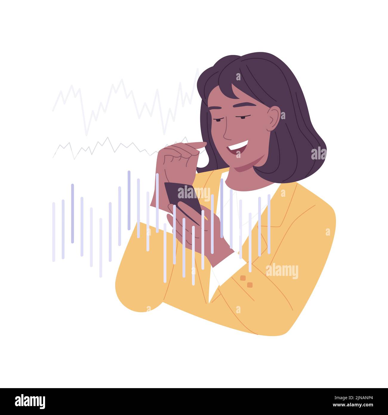 Stock trading app isolated cartoon vector illustrations Stock Vector Image & Art - Alamy