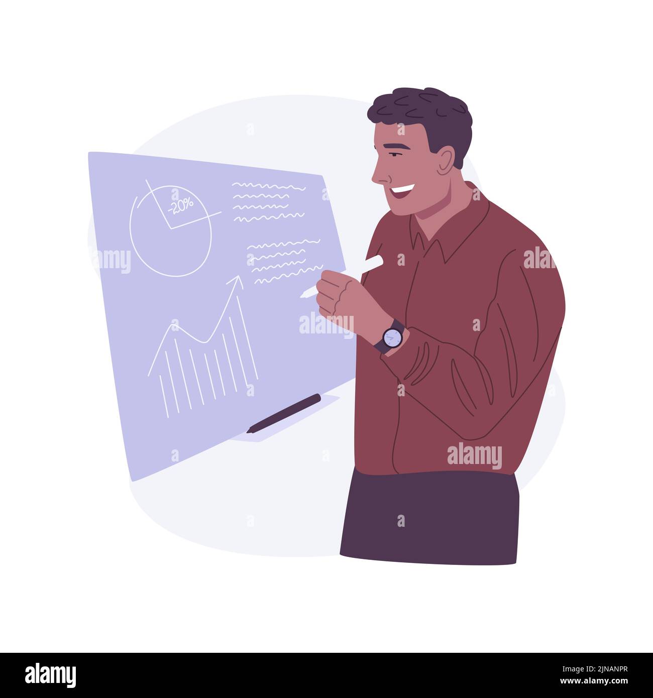 Portfolio manager isolated cartoon vector illustrations Stock Vector ...
