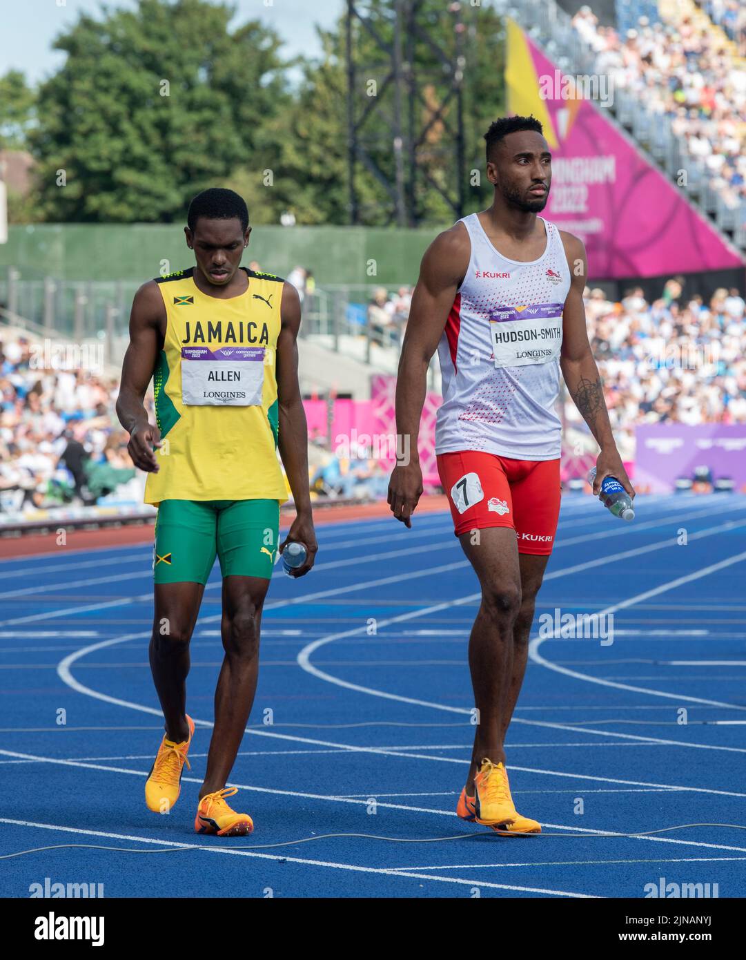 Matthew Hudson-Smith of England competing in the men’s 400 final at the ...