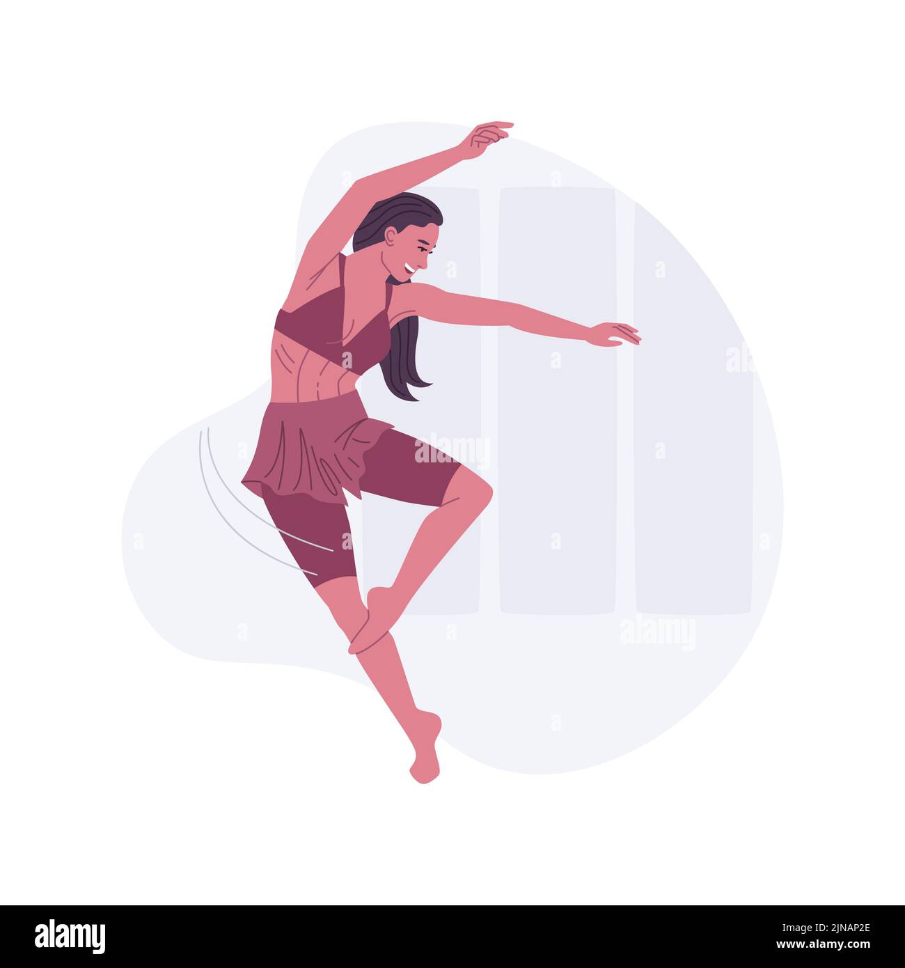 Contemporary dance isolated cartoon vector illustrations Stock Vector ...