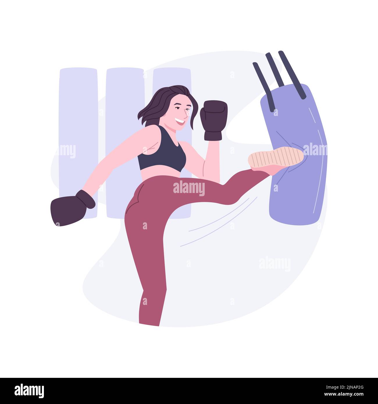 Practice blows isolated cartoon vector illustrations Stock Vector Image ...