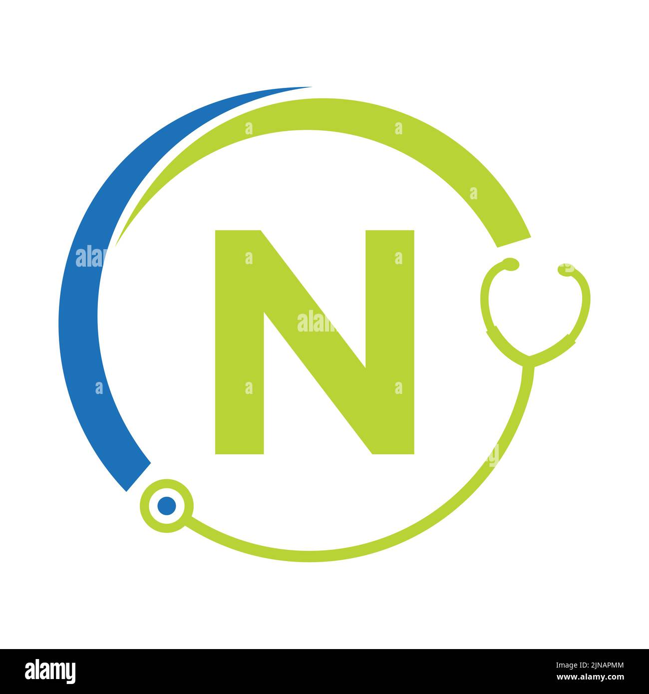 Healthcare Symbol Doctor and Medical Logo on Letter N Template. Doctors ...