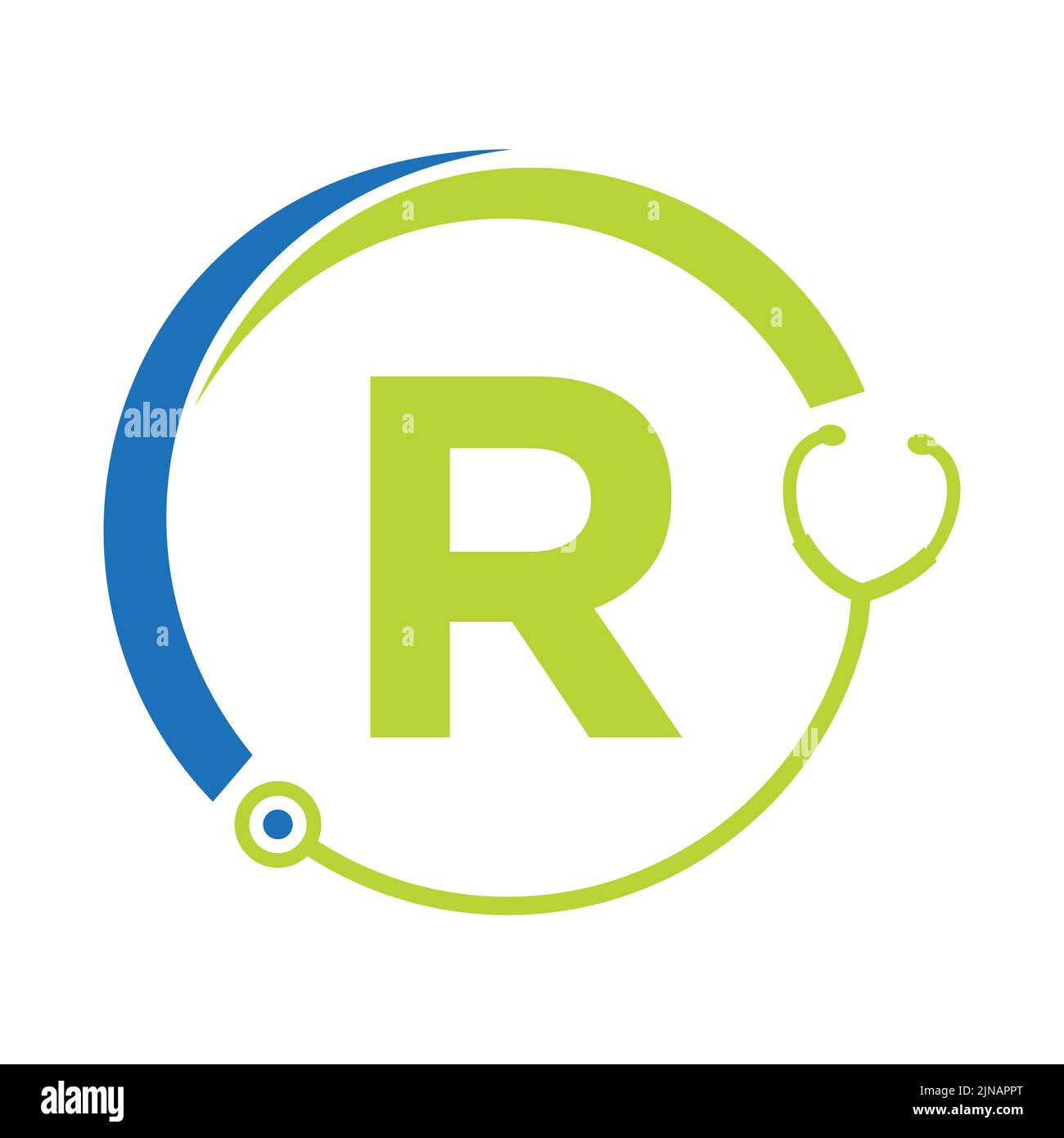 Healthcare Symbol Doctor and Medical Logo on Letter R Template. Doctors ...