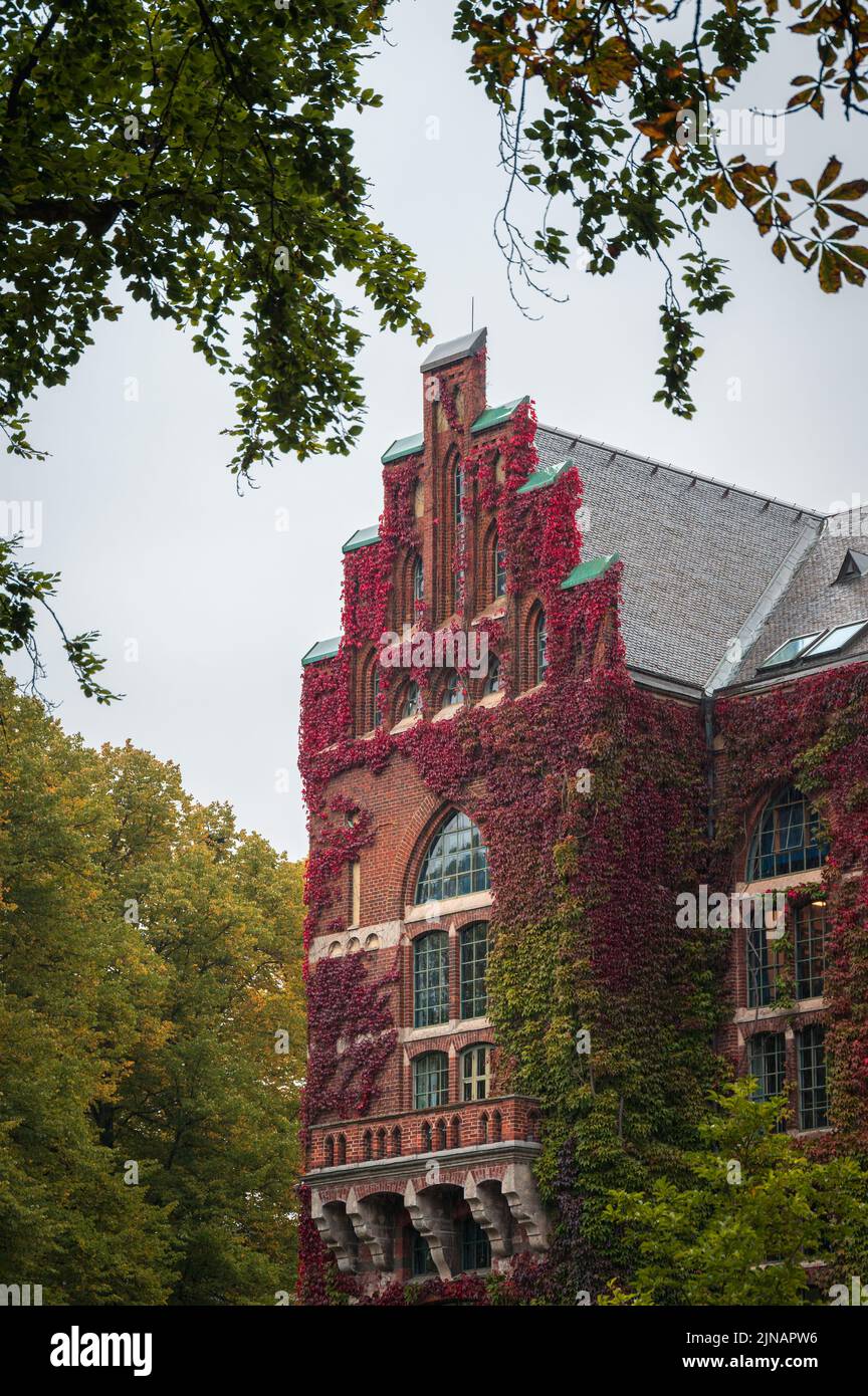 Exterior university library lund university hi-res stock photography ...