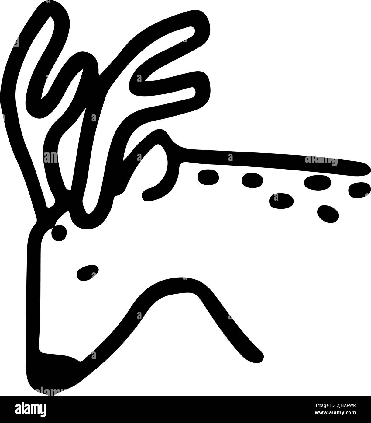 Deer art graphics Cut Out Stock Images & Pictures - Alamy