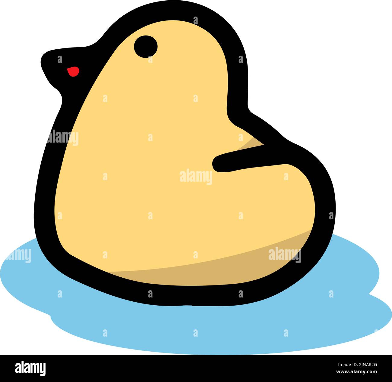 Simple and cute duck illustration Stock Vector Image & Art - Alamy
