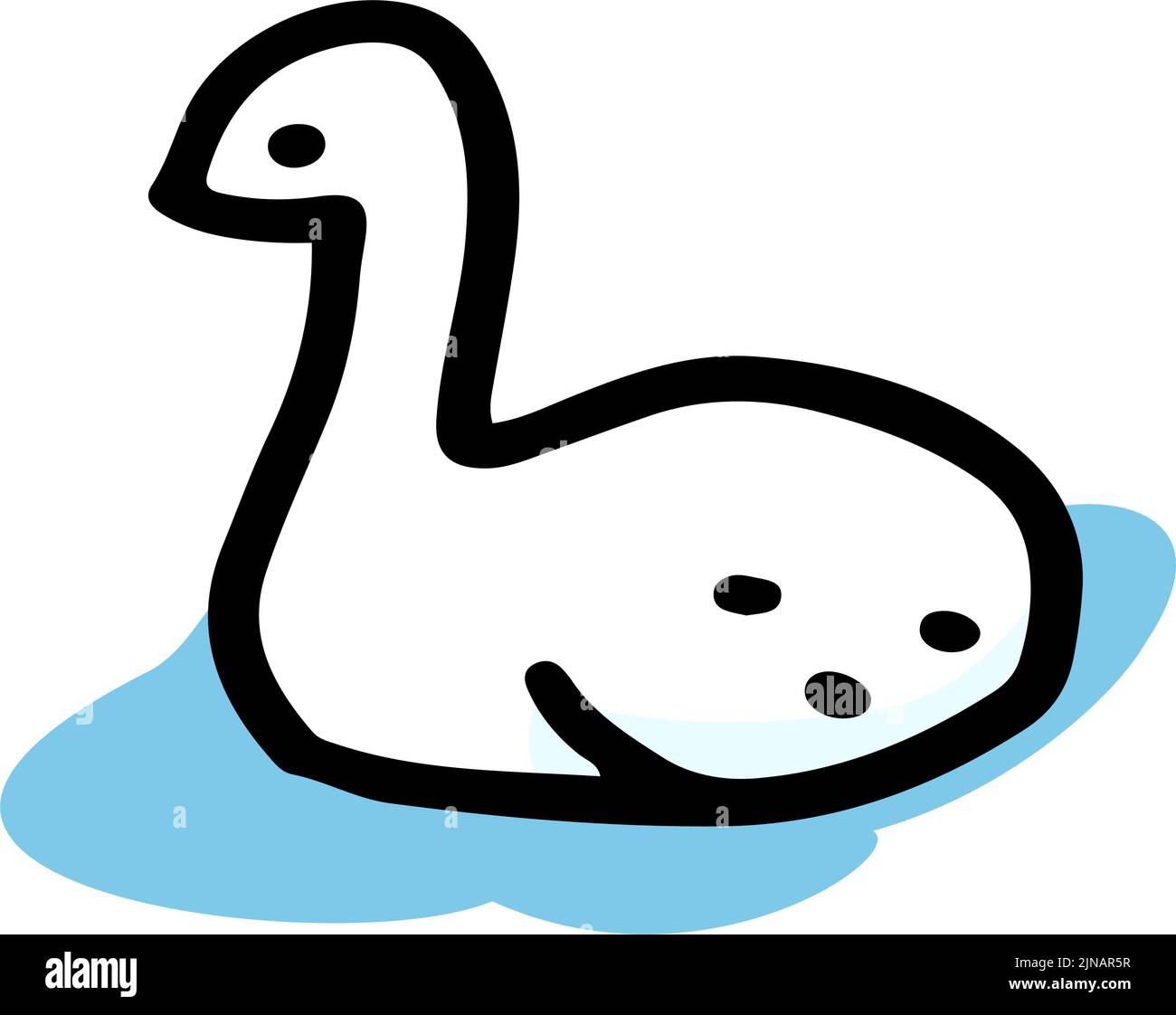 Simple and cute swan illustration Stock Vector Image & Art - Alamy