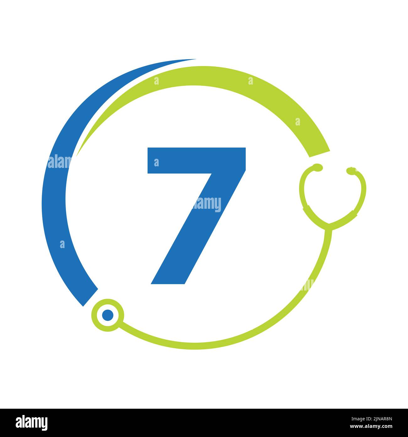 Healthcare Symbol Doctor and Medical Logo on Letter 7 Template. Doctors ...