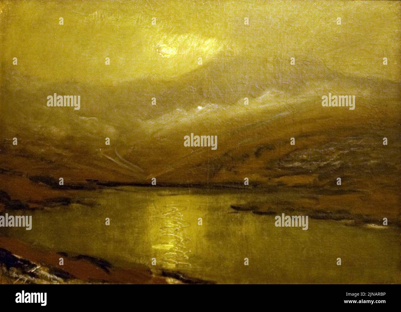 Tarn - Painting by Mednyánszky Stock Photo - Alamy