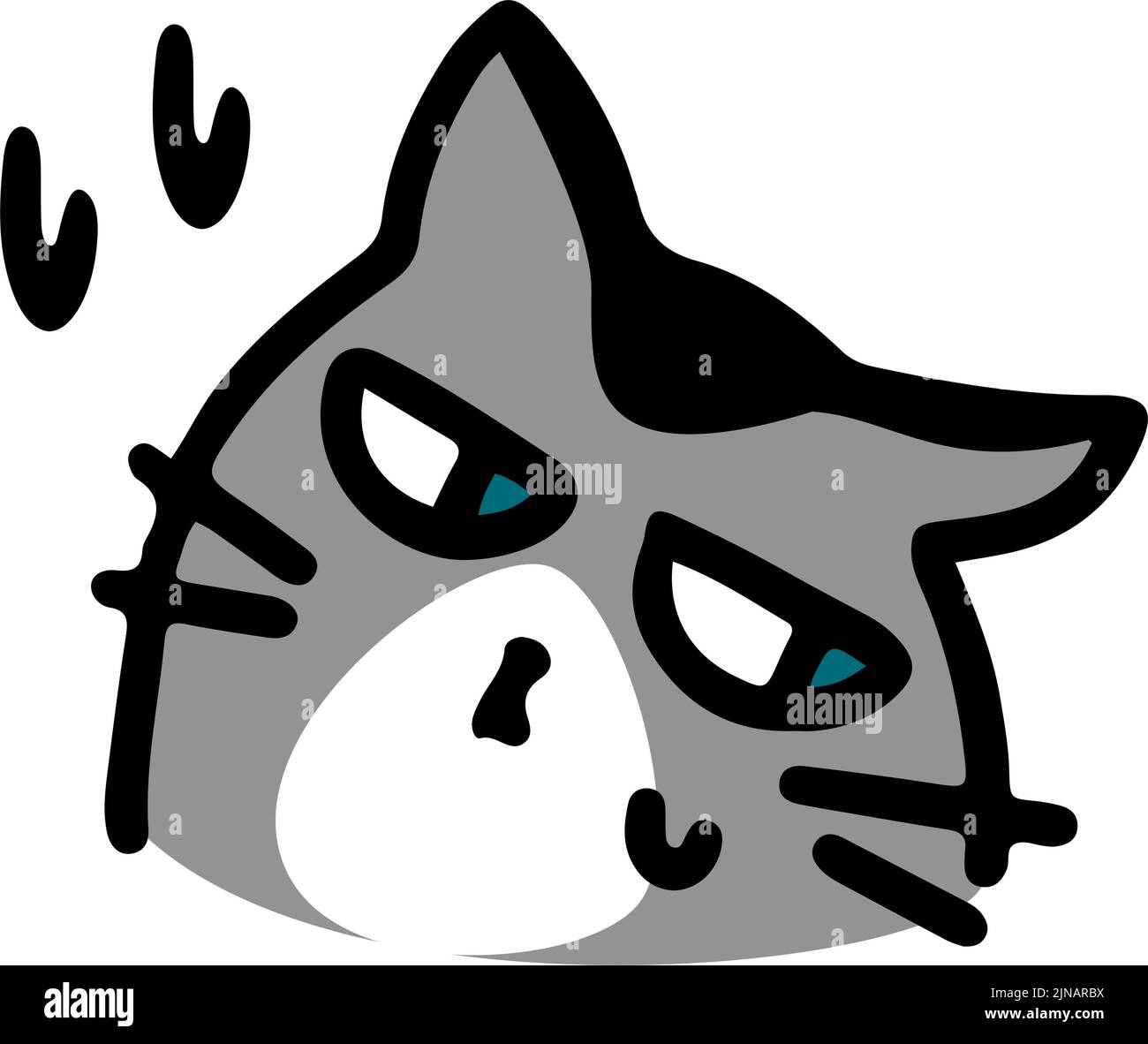 Illustration of an awkward cat Stock Vector Image & Art - Alamy