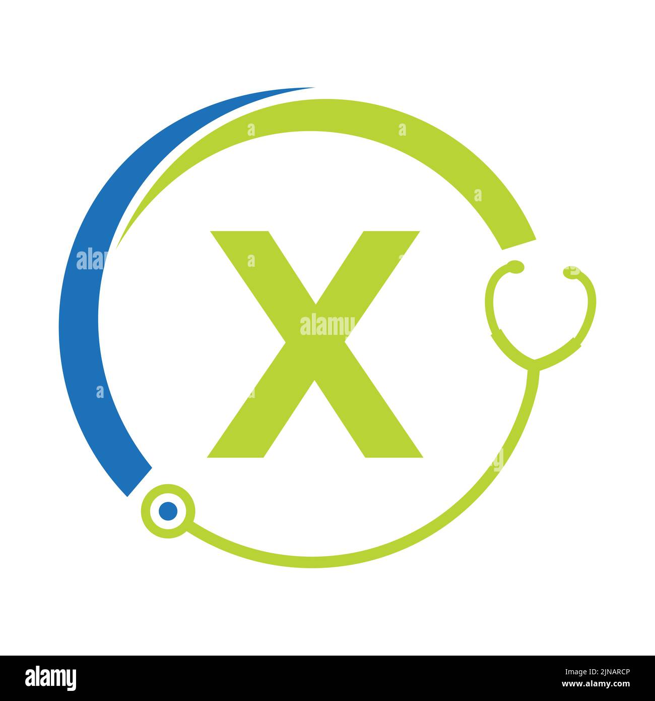 Healthcare Symbol Doctor and Medical Logo on Letter X Template. Doctors ...