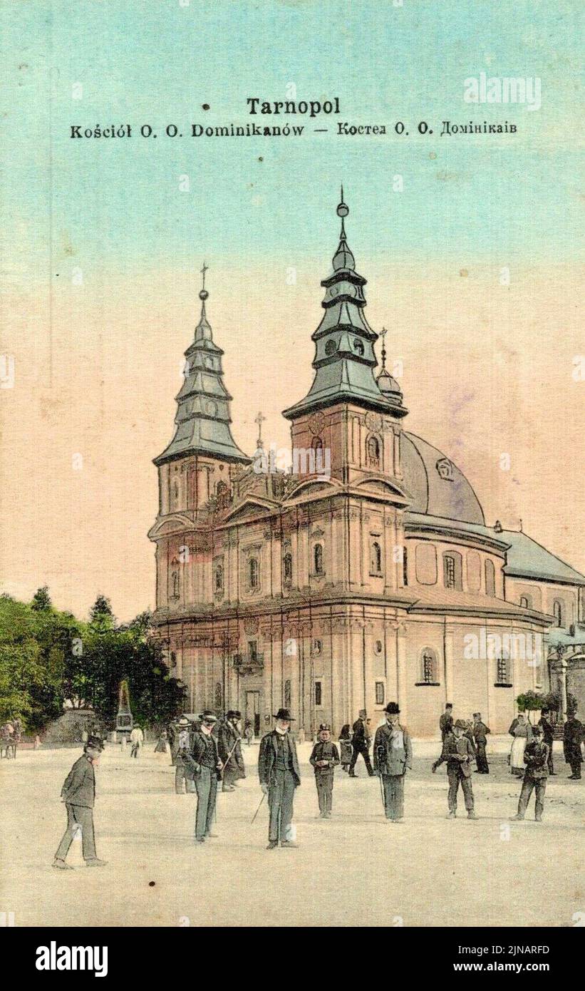 Tarnopol. Kościół O.O.Dominikanów Stock Photo - Alamy